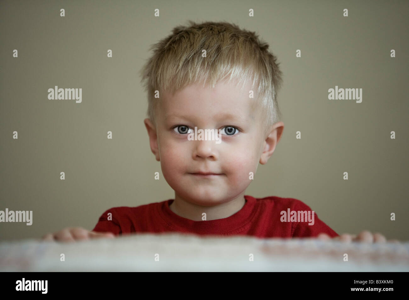 Portrait of a young boy with two different colored eyes Stock Photo - Alamy