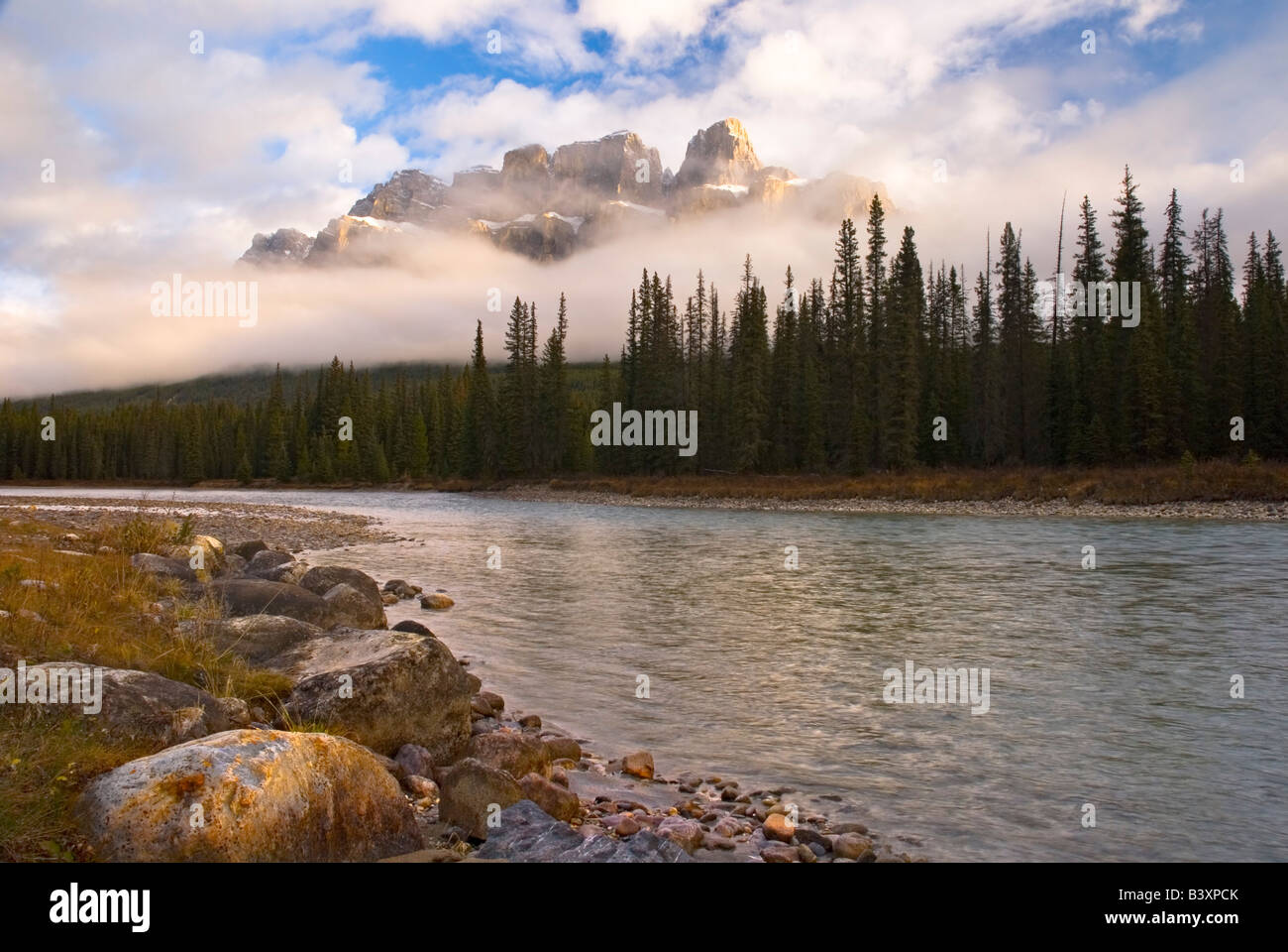 Mountain landscape, Banff National Park, Alberta, Canada Stock Photo ...