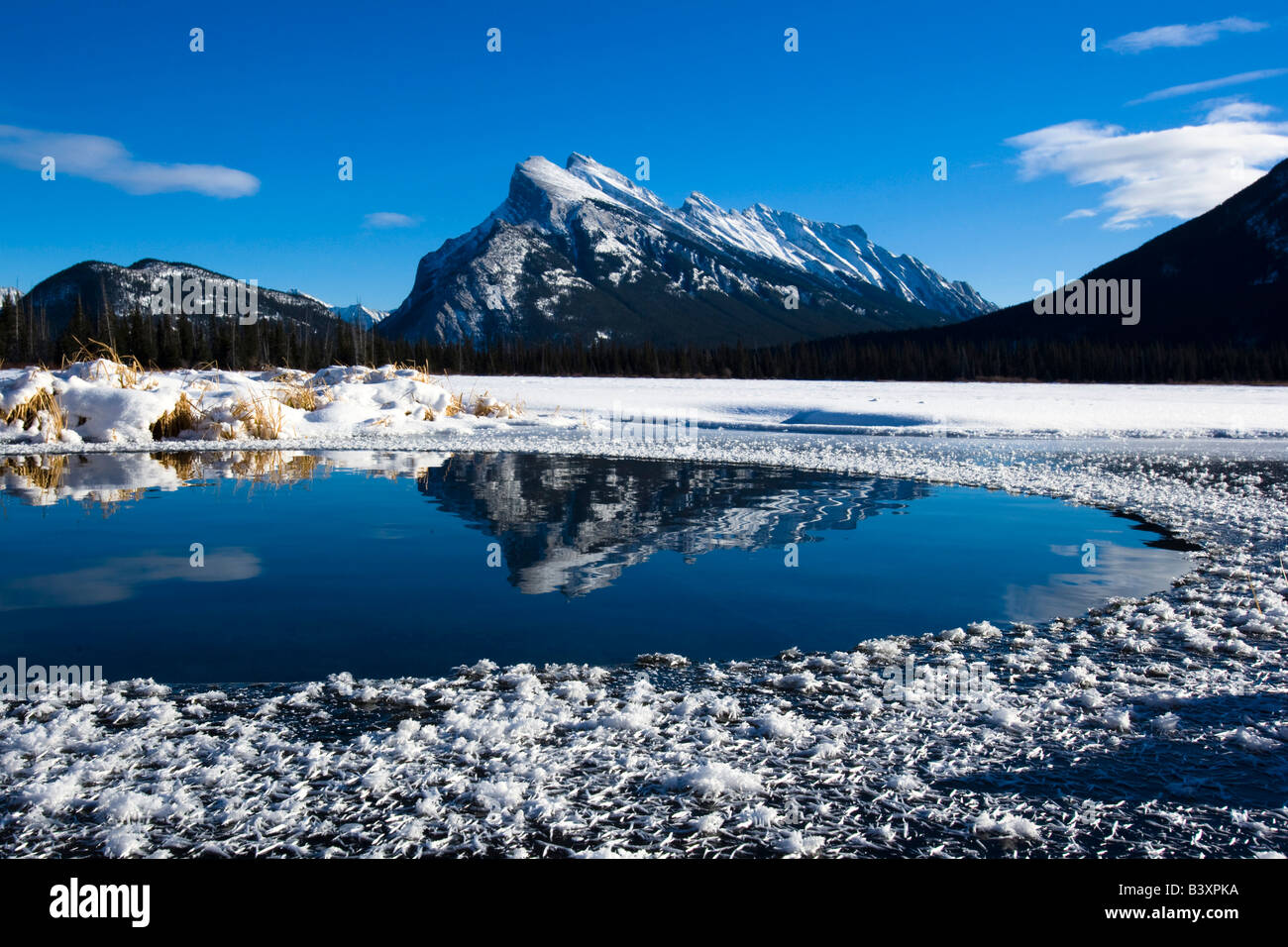 Mount Rundle, Banff National Park, Alberta, Canada Stock Photo - Alamy