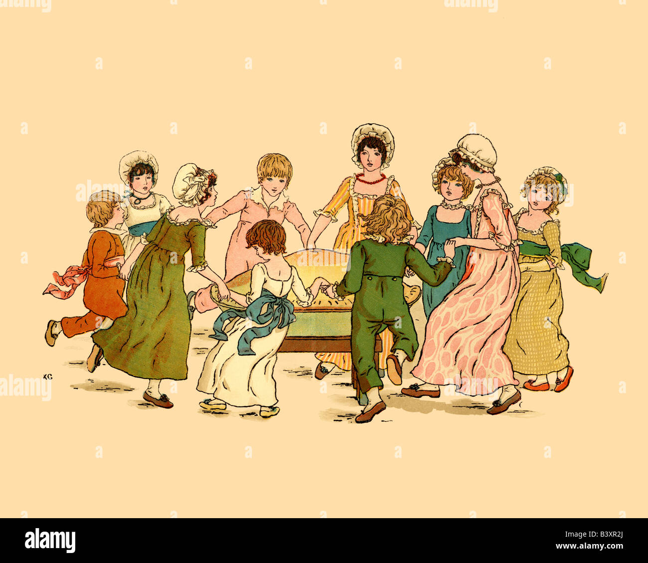 Dancing Around in a Circle Stock Photo - Alamy