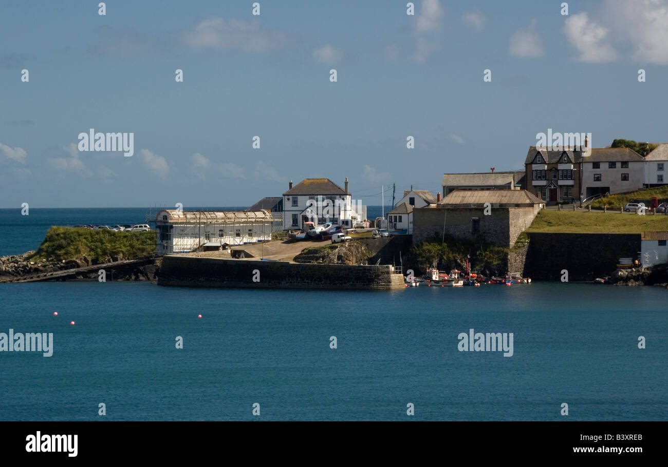 The Harbour at Coverack Lizard Peninsula Cornwall England UK Stock ...