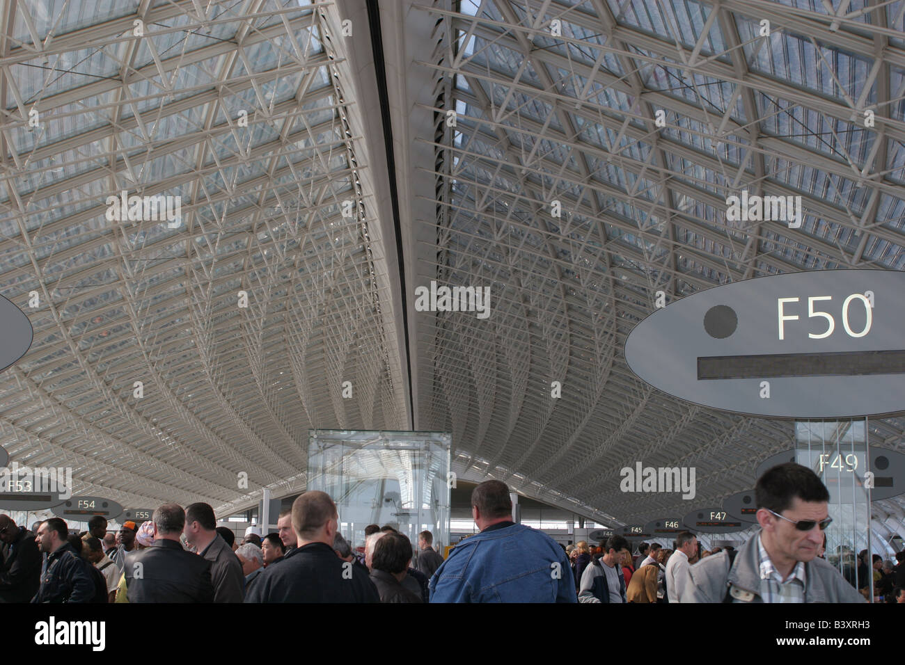 Terminal 2F at the Paris Charles de Gaulle International Airport Stock ...