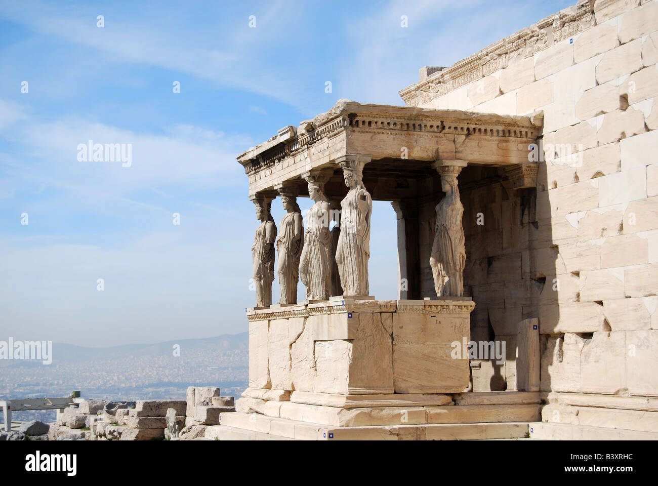 The Erechtheum s Porch of the Maidens at the Acropolis Stock Photo - Alamy