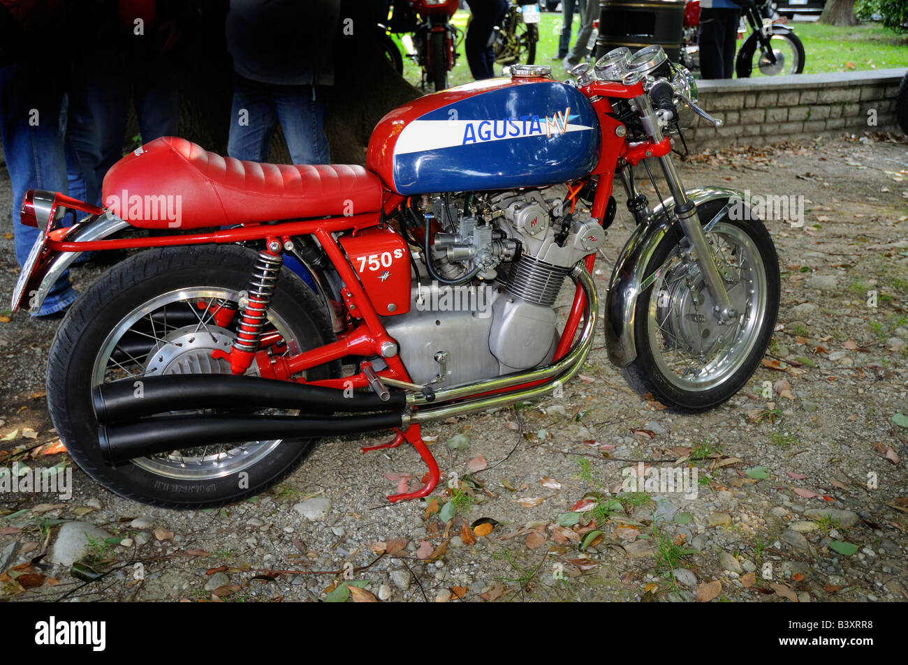 Agusta MV 750s motorcycle in rally in Bellagio, Lake Como, Lombardy ...