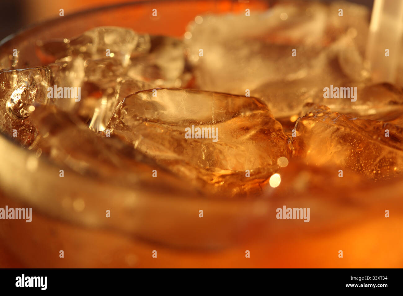 Freshly poured ice chilled cola Stock Photo - Alamy