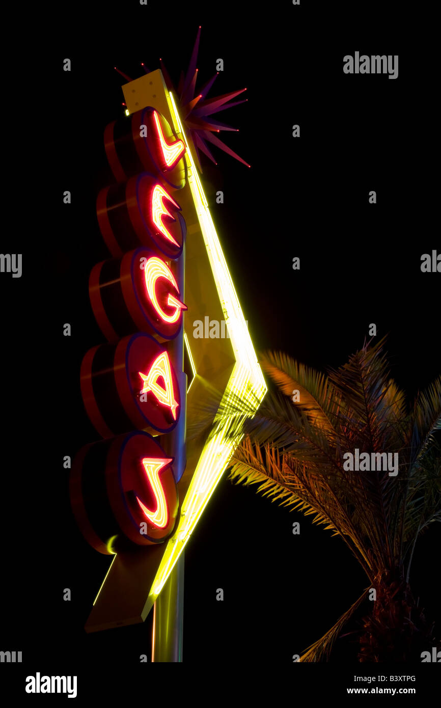 Neon signage in Las Vegas Nevada Stock Photo - Alamy