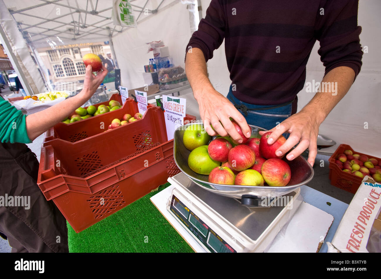 Farmers Market Acton Market Acton W3 London United Kingdom Stock Photo ...