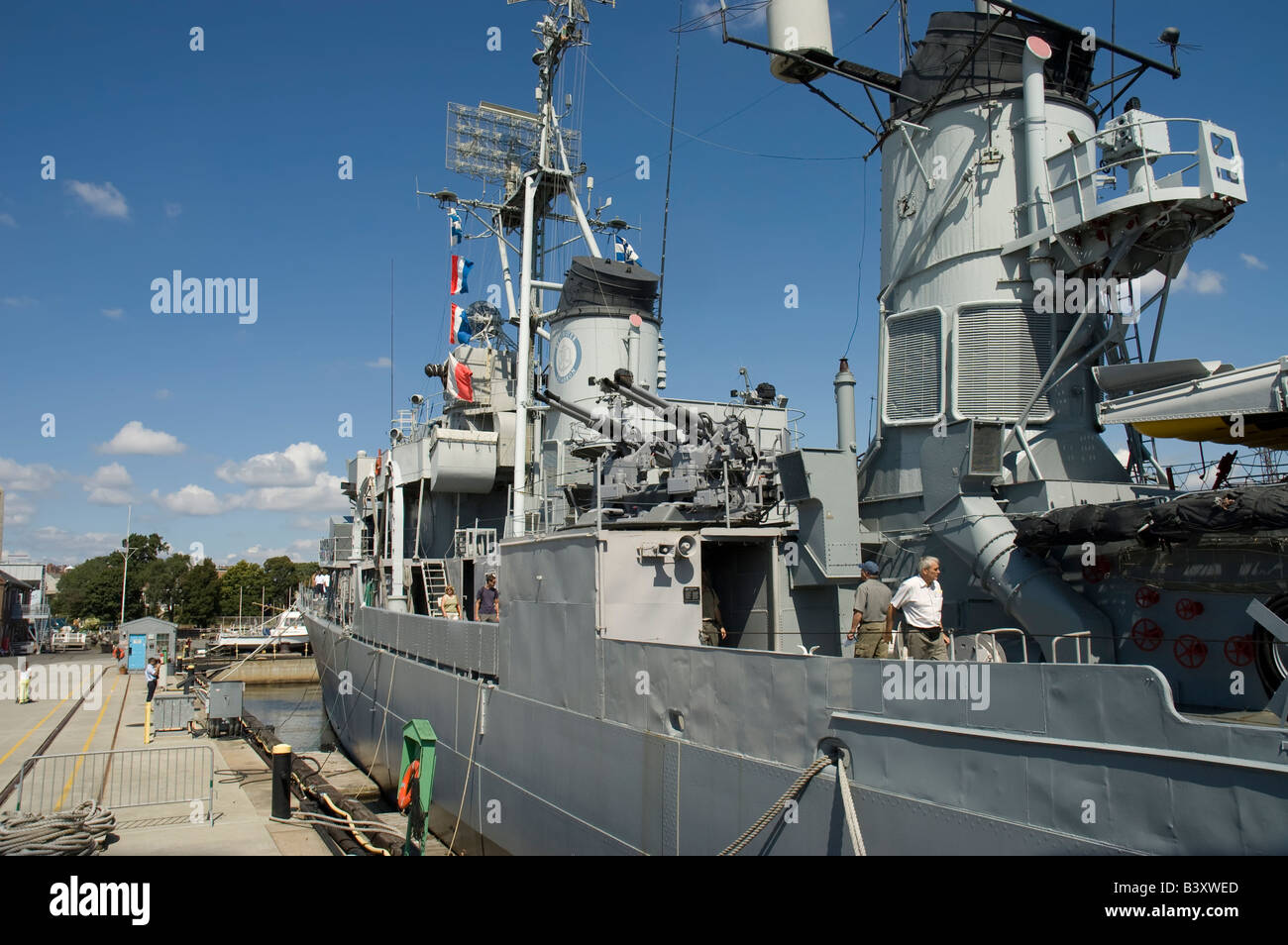Navy ship USS Cassin Young,Boston, Mass, USA Stock Photo - Alamy