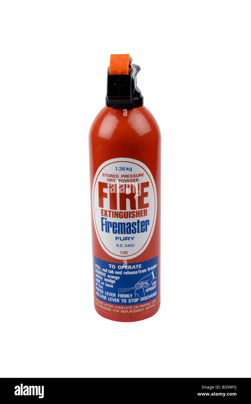 Small hand-held fire extinguisher Stock Photo - Alamy