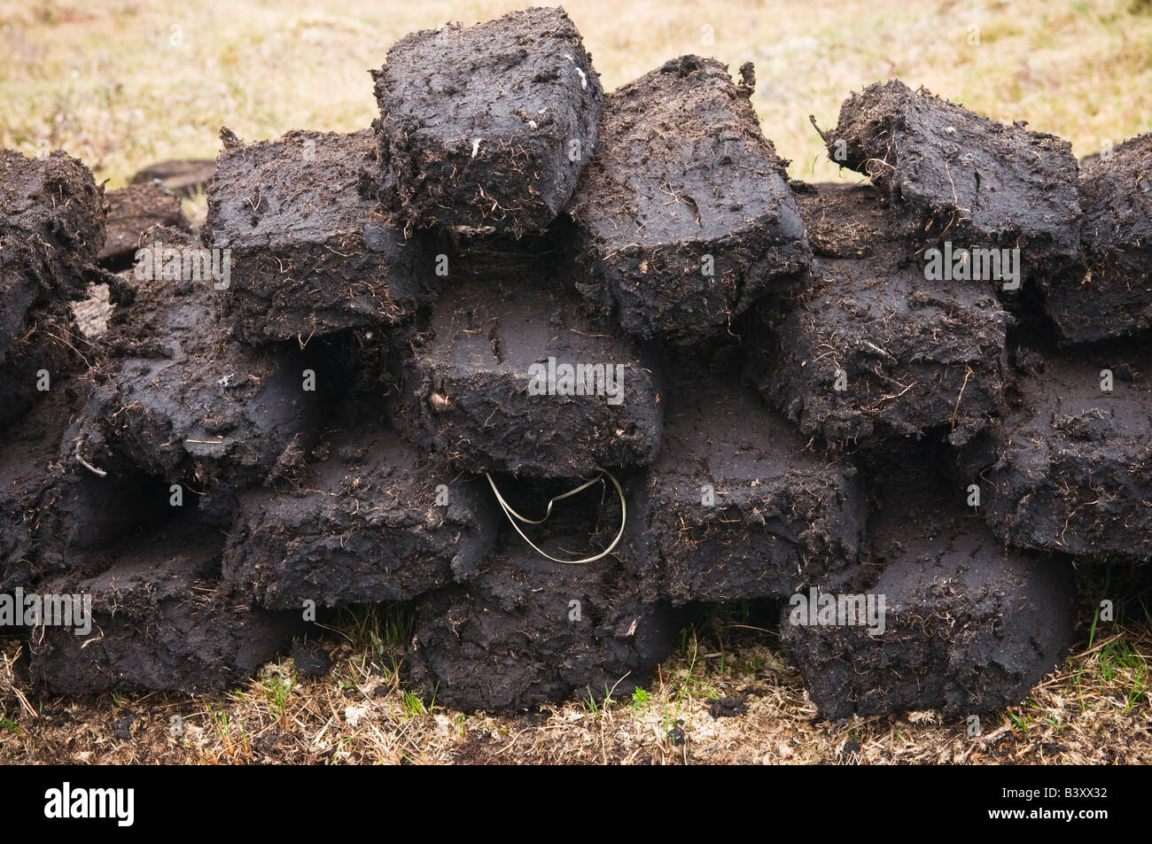 Peat cutting stack hi-res stock photography and images - Alamy