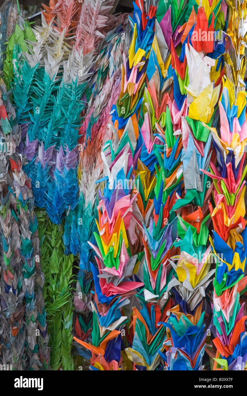 Kyoto City Japan Colorful origami cranes offered by students at Fushimi ...