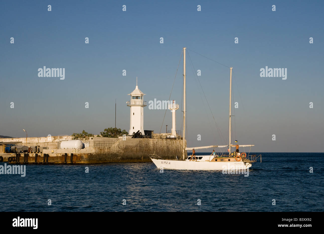 beacon in sea Stock Photo - Alamy