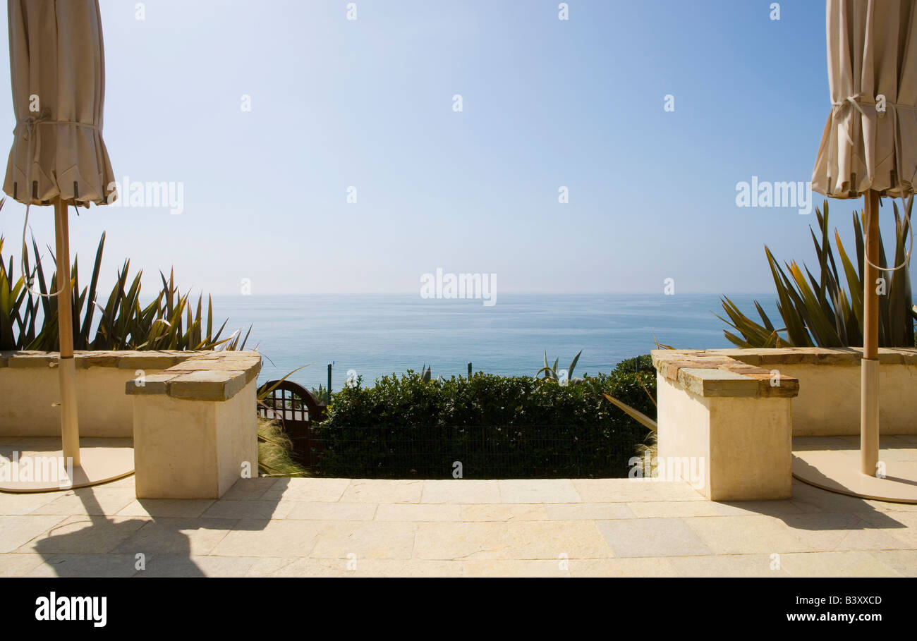 Porch with Ocean View Stock Photo - Alamy