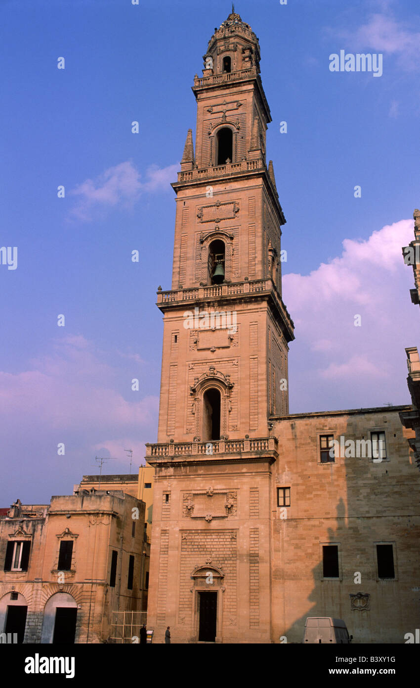 Italy, Puglia, Lecce, duomo bell tower Stock Photo - Alamy