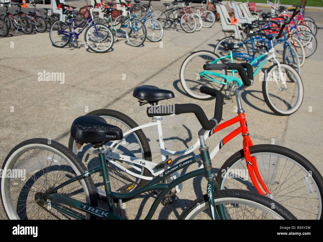 Bicycles for rent Stock Photo - Alamy