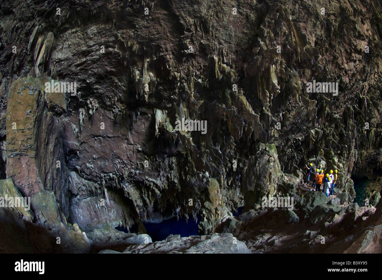Gruta do Lago Azul or the Grotto fo the Blue Lake in Mato Grosso do Sul ...