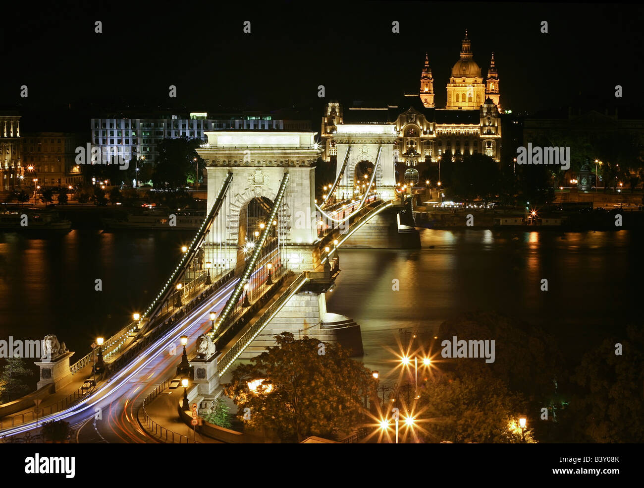 Chain Bridge, Budapest, Hungary Stock Photo - Alamy