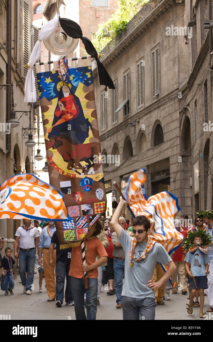 Street parade Siena Tuscany Italy Stock Photo - Alamy