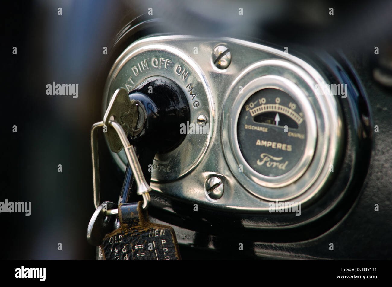 Model T Ford - instrument panel detail Stock Photo - Alamy