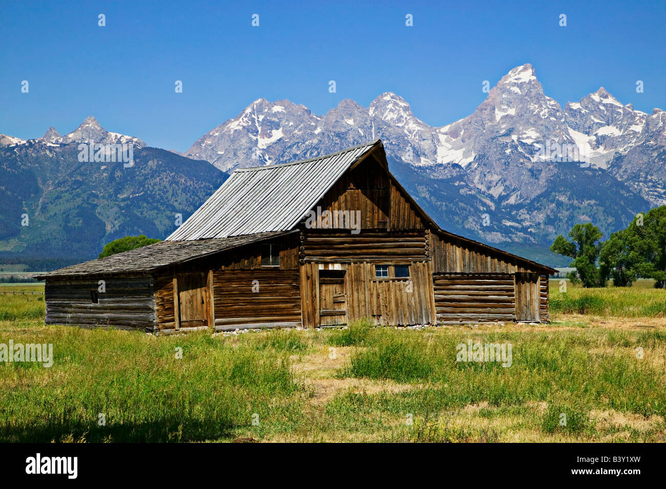 Old building Grand Teton National Park Wyoming Stock Photo - Alamy