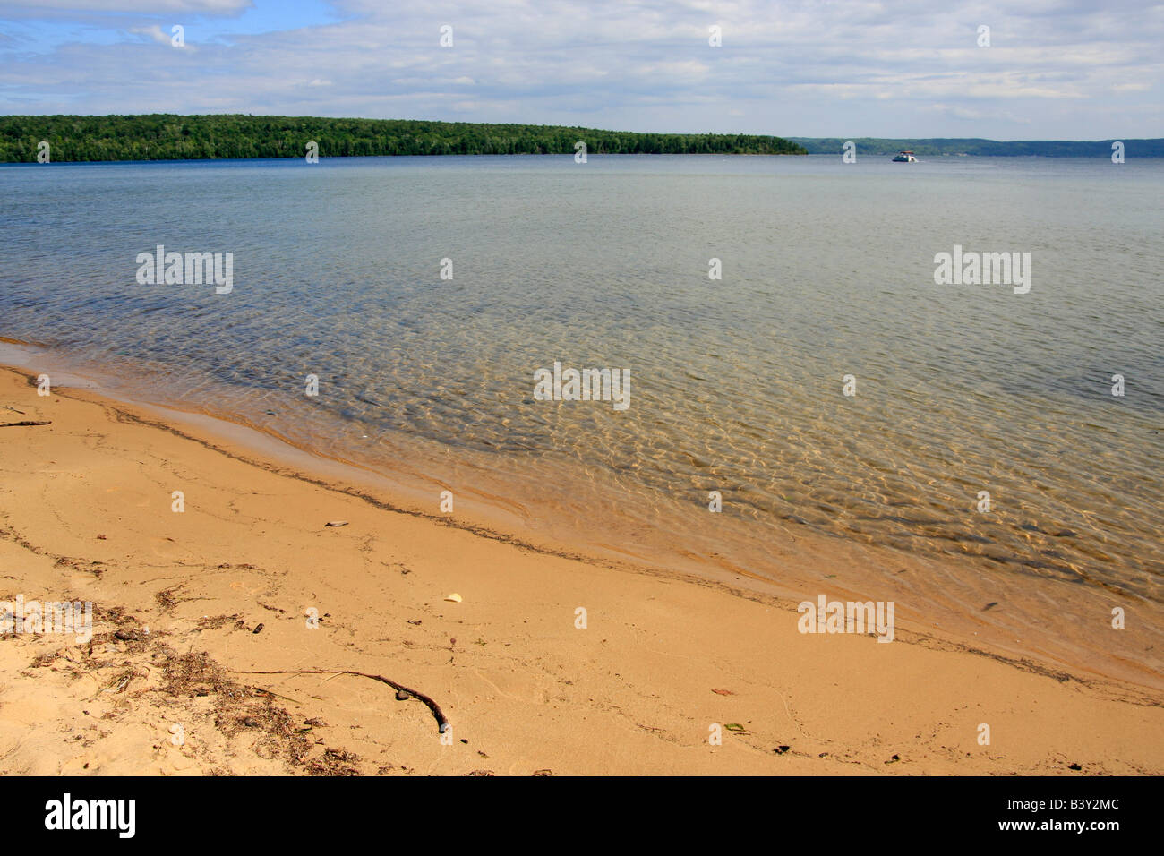 The Grand Island on Lake Superior Upper Peninsula MI USA clear water ...
