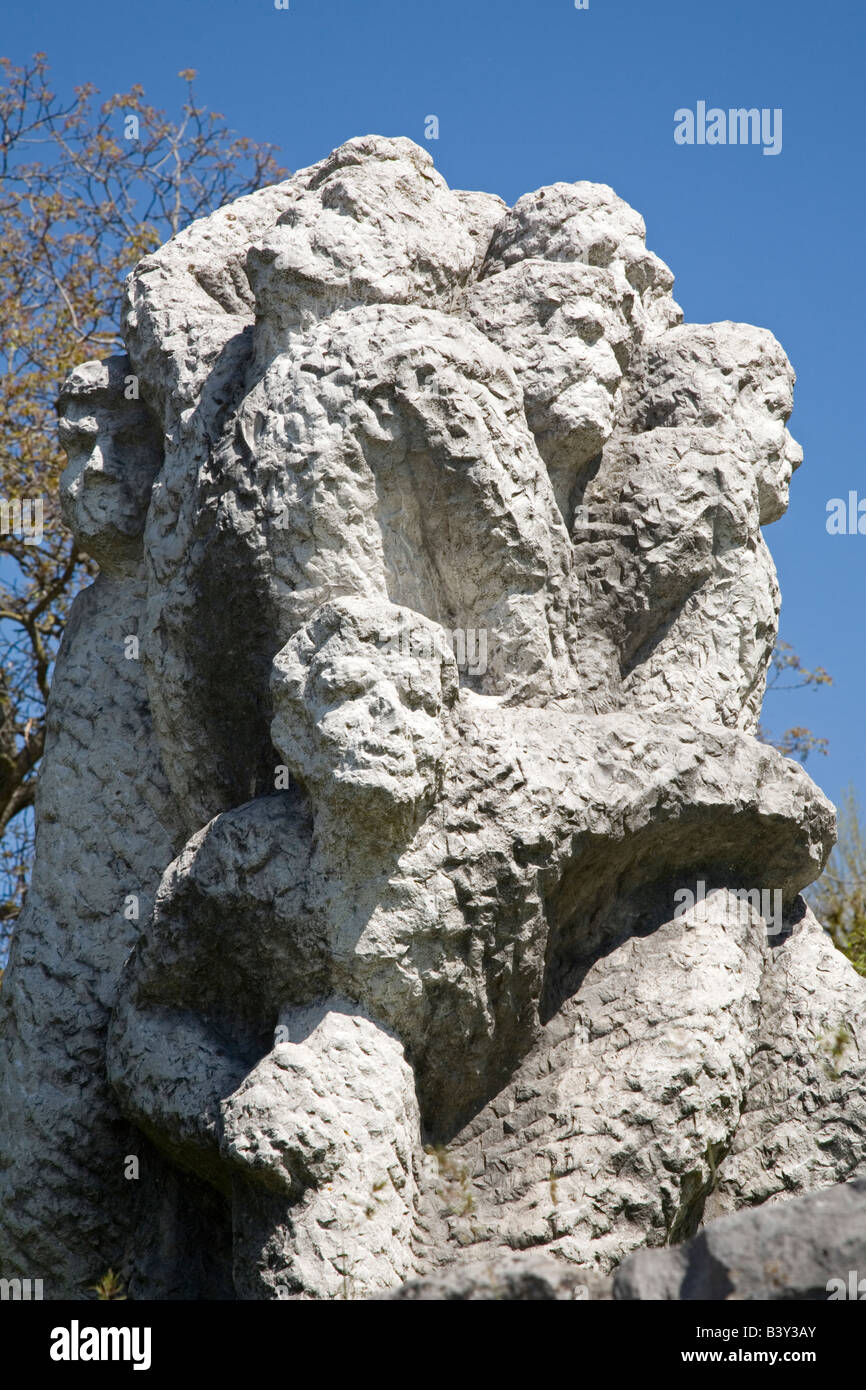 Statue outside Stanjel castle Karst region Slovenia Stock Photo - Alamy