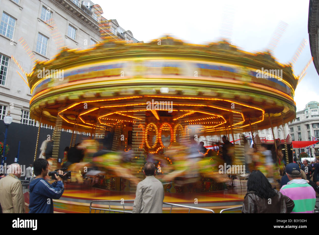 Fairground Carousel Merry go round Stock Photo - Alamy