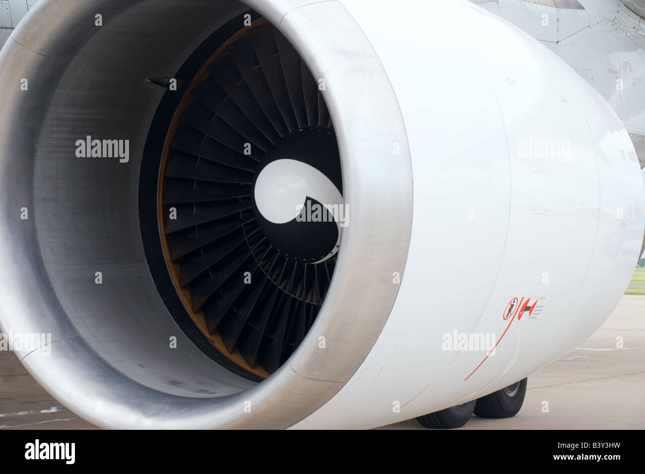 Closeup of an Airbus A310-300 airplane's engine Stock Photo - Alamy