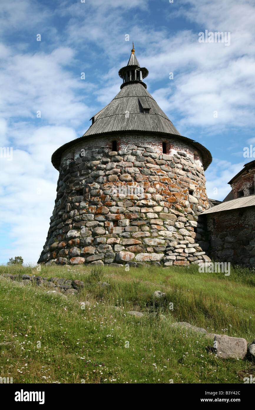 Korozhnaya Tower of the Solovetsky Monastery on the Solovetsky Islands ...