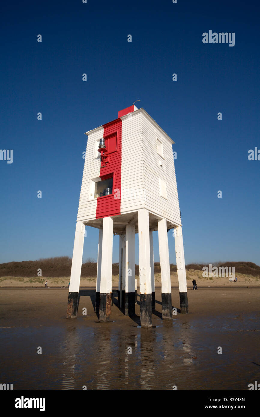 The old wooden lighthouse at Burnham-on-sea Stock Photo - Alamy