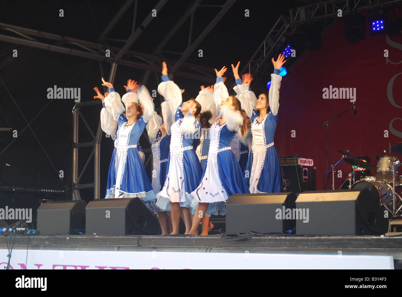 Simcha on the square Stock Photo - Alamy