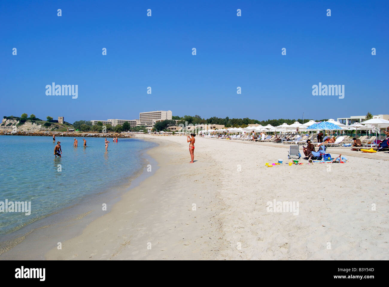 Sani Beach, Sani, Kassandra Peninsula, Chalkidiki, Central Macedonia ...
