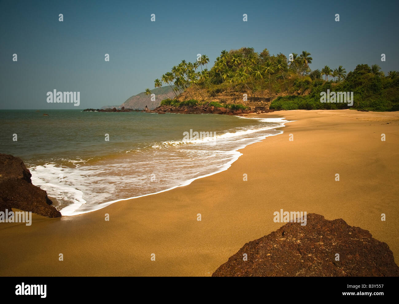 Scenic Cola Beach in Canacona South Goa India March 2007 Stock Photo ...