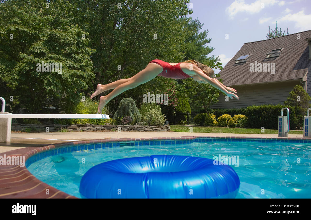 Diving Board Child High Resolution Stock Photography and Images - Alamy