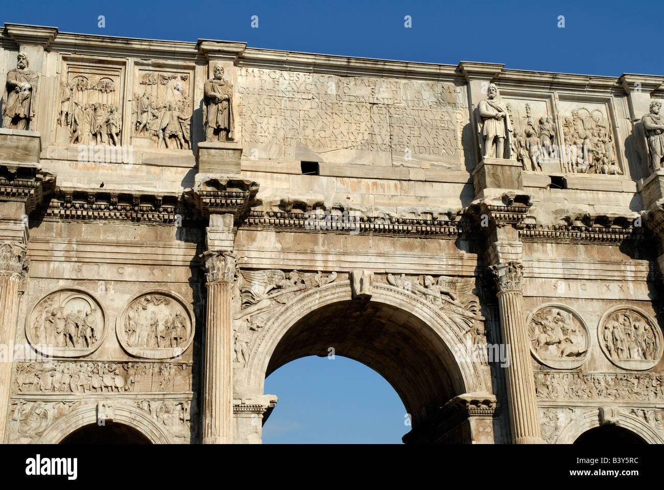 The Triumphal Arch of Emperor Constantine in Rome Italy Stock Photo - Alamy