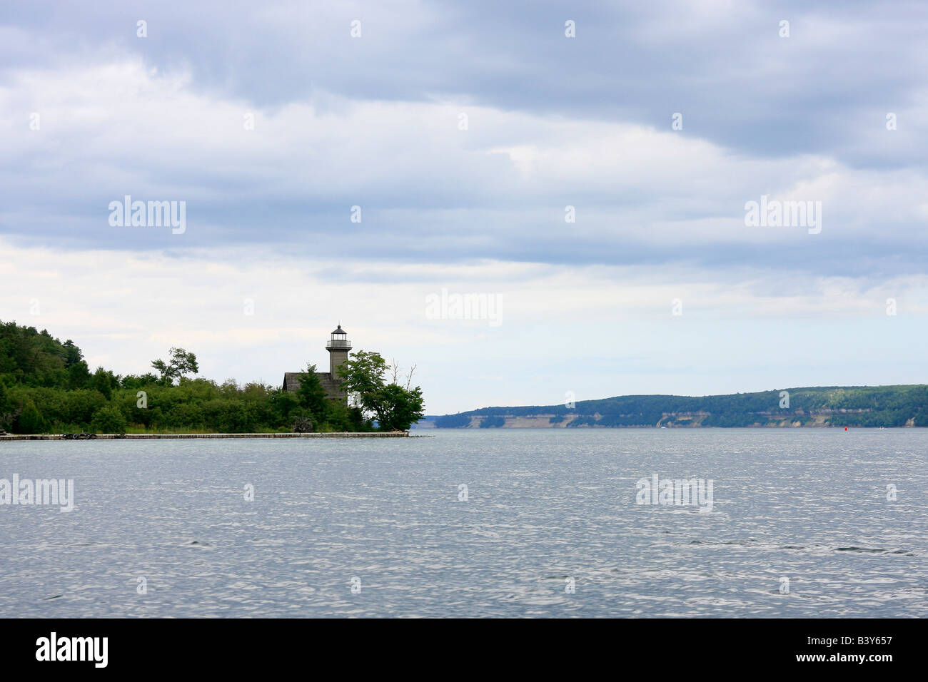The Grand Island East Channel Light Lighthouse at Lake Superior ...