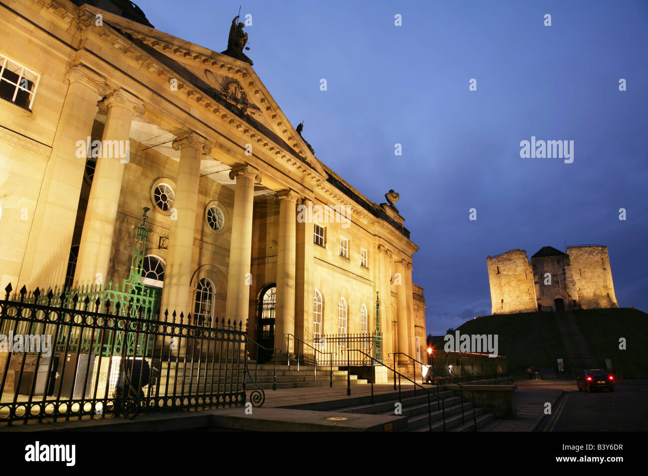 Clifford tower night york hi-res stock photography and images - Alamy