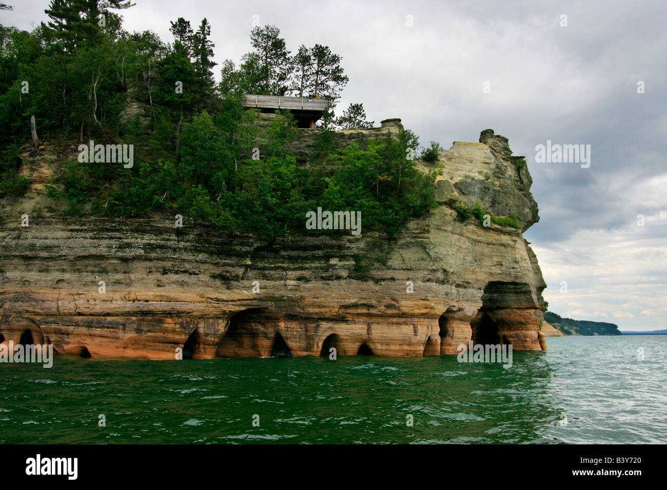 Miners Castle Pictured Rocks National Lakeshore in MIchigan MI at Lake ...