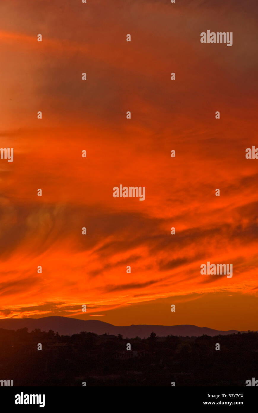 USA, Arizona, Sedona. Sunset over Sedona Stock Photo - Alamy