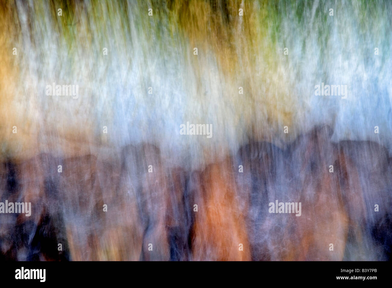 Abstract image of waterfalls at Hug Point State Park Oregon Stock Photo ...