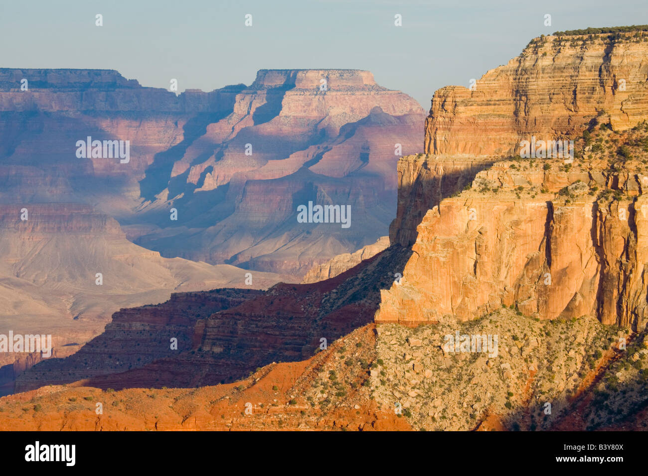 AZ, Arizona, Grand Canyon National Park, South Rim, sunset at Pima ...