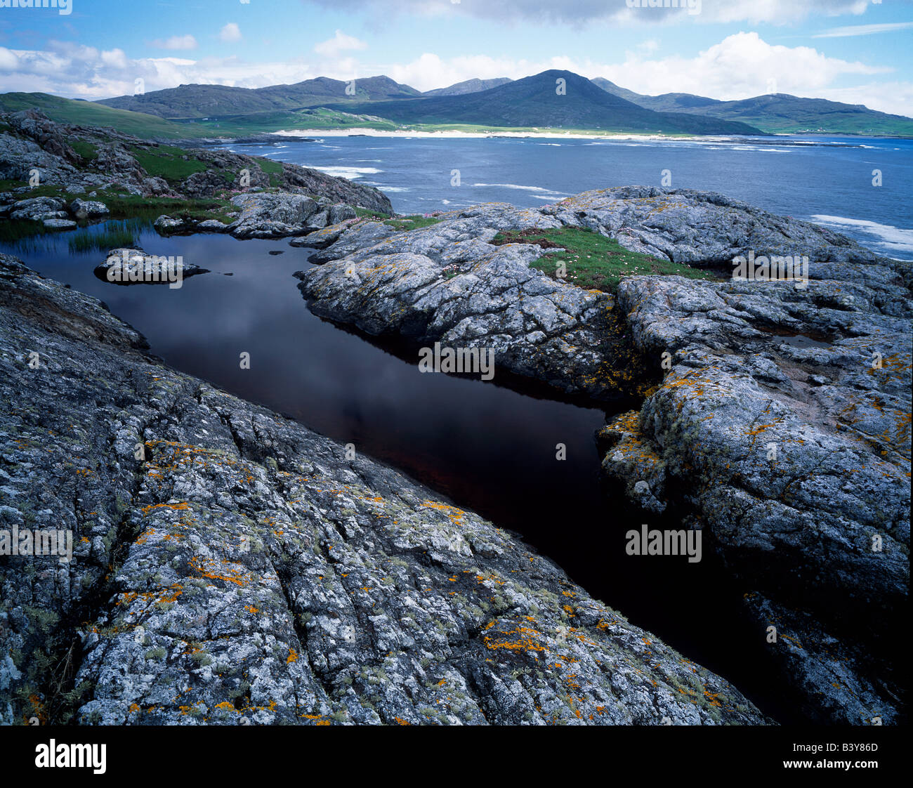 Scotland, Barra, Hills of Barra from Greian Head Stock Photo - Alamy