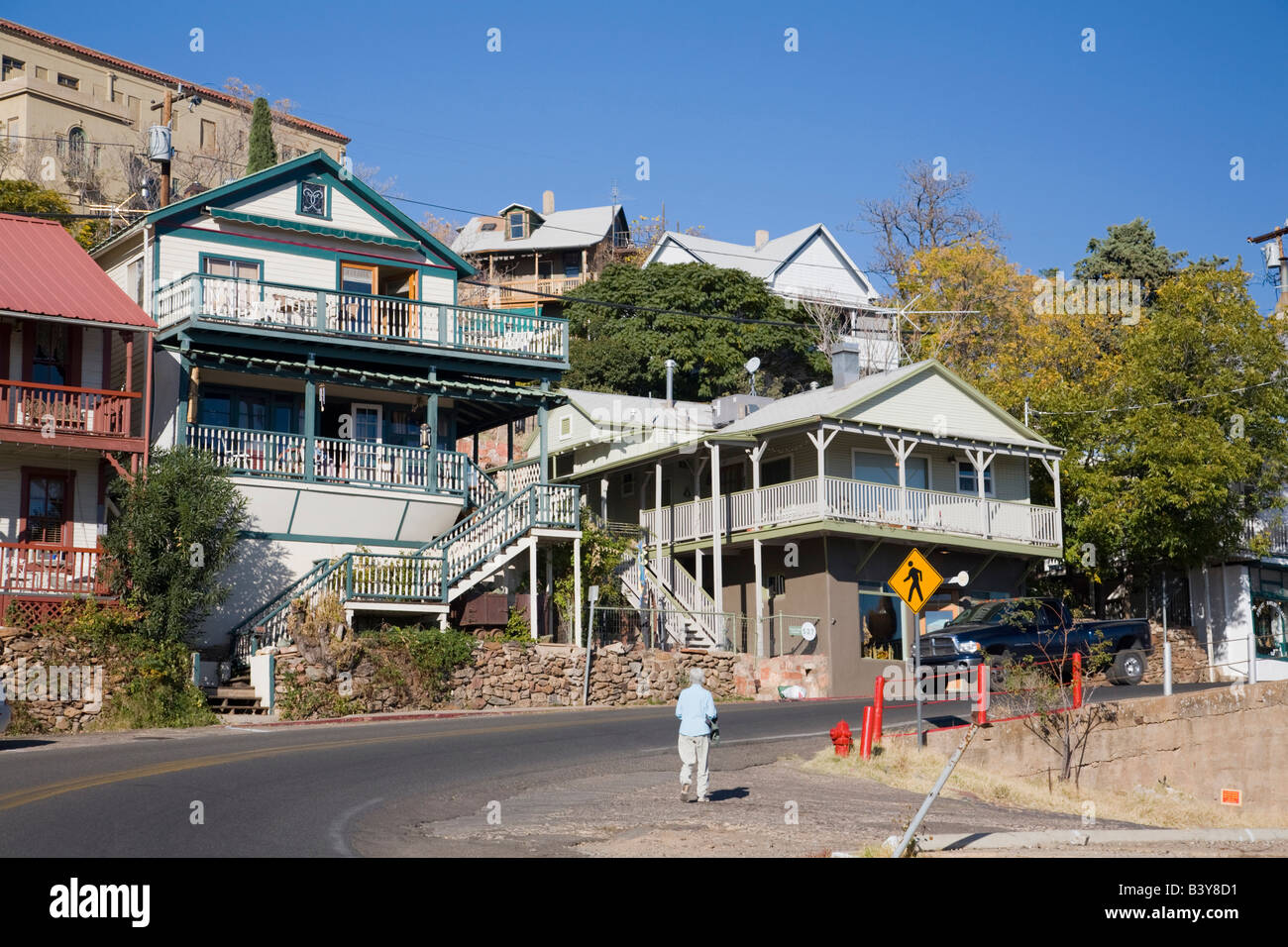 AZ, Arizona, Jerome, historic copper mining town, founded in 1876 (MR ...