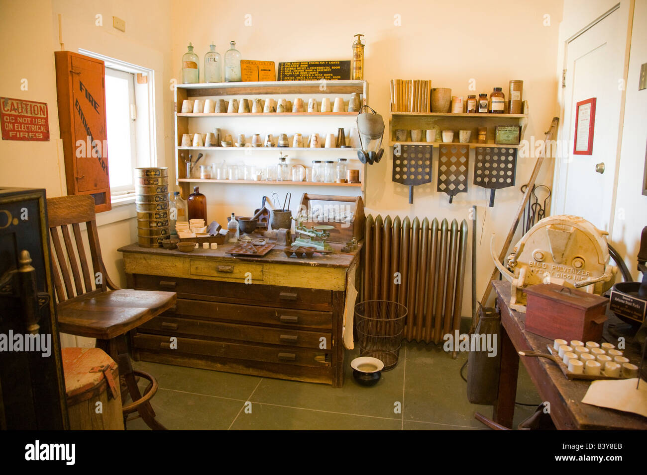 AZ, Arizona, Jerome, Jerome State Historic Park, devoted to the mining ...
