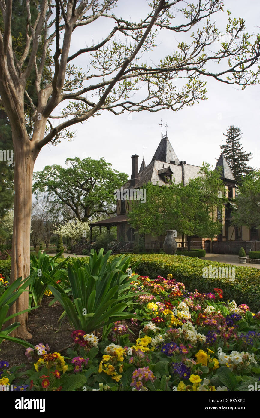 USA, California, Napa Valley. Beringer Vineyards headquarters Stock ...
