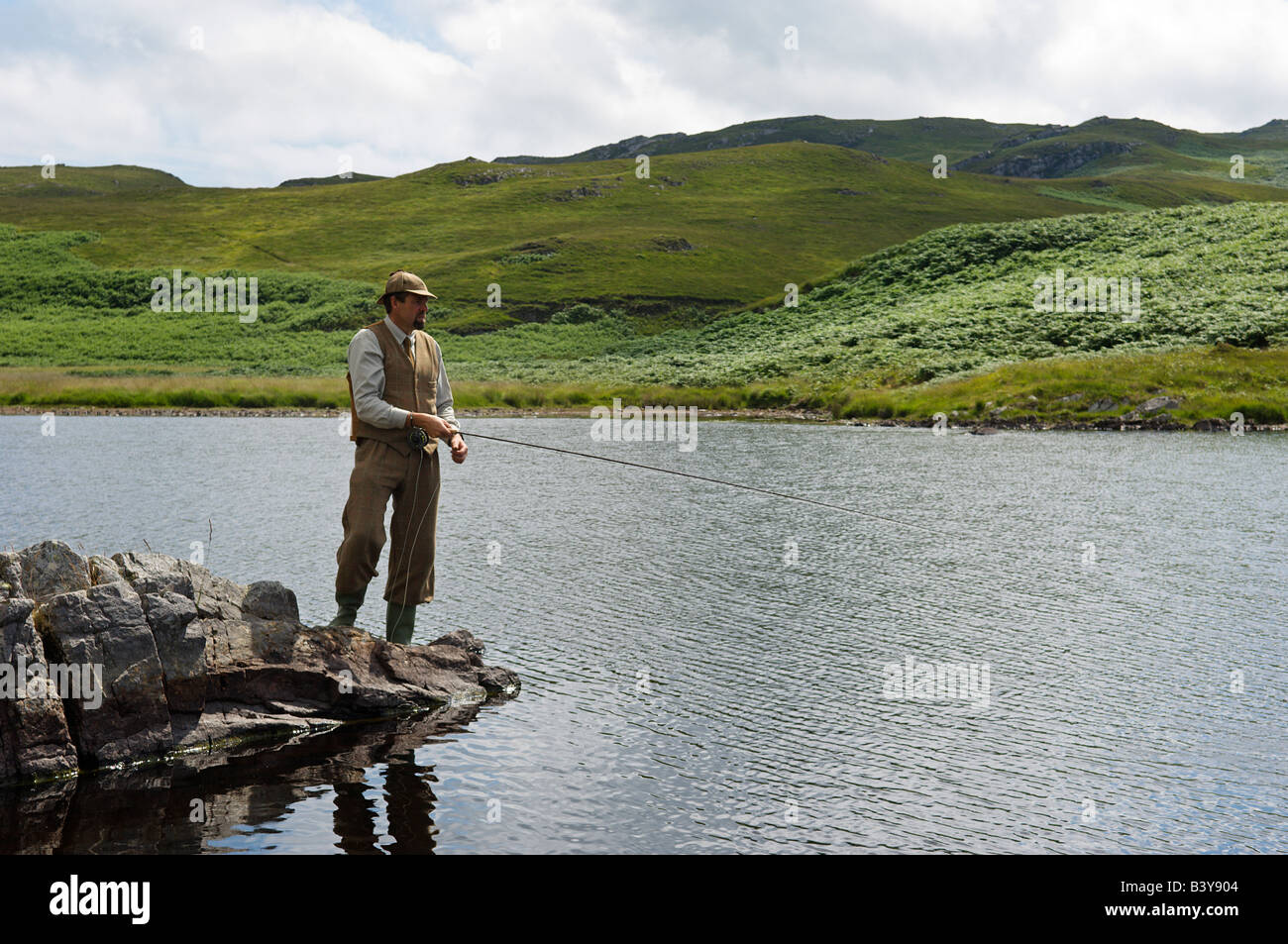 Scotland, Inner Hebrides, Jura. Gordon Muir, stalker and ghillie at ...