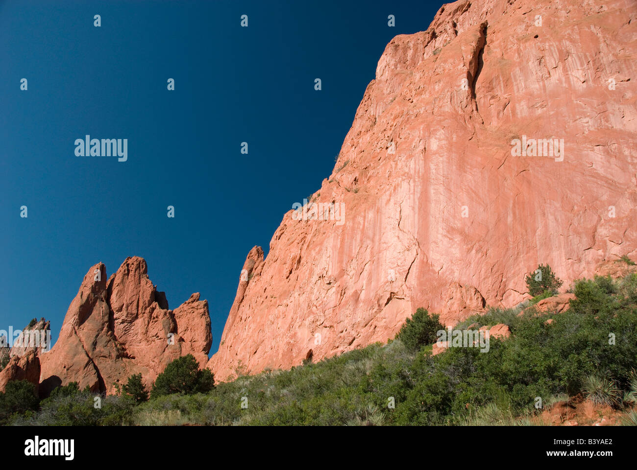 USA, Colorado, Colorado Springs, Garden of the Gods. Famous red rock ...