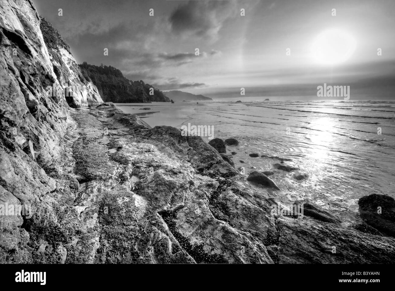Path road trail at Hug Point State Park Oregon Stock Photo - Alamy