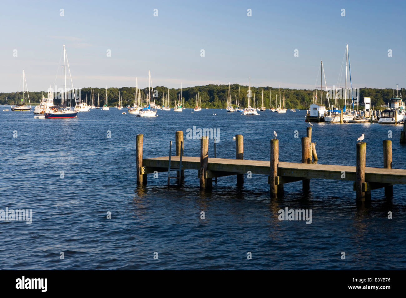 The Connecticut River in downtown Essex, Connecticut Stock Photo - Alamy