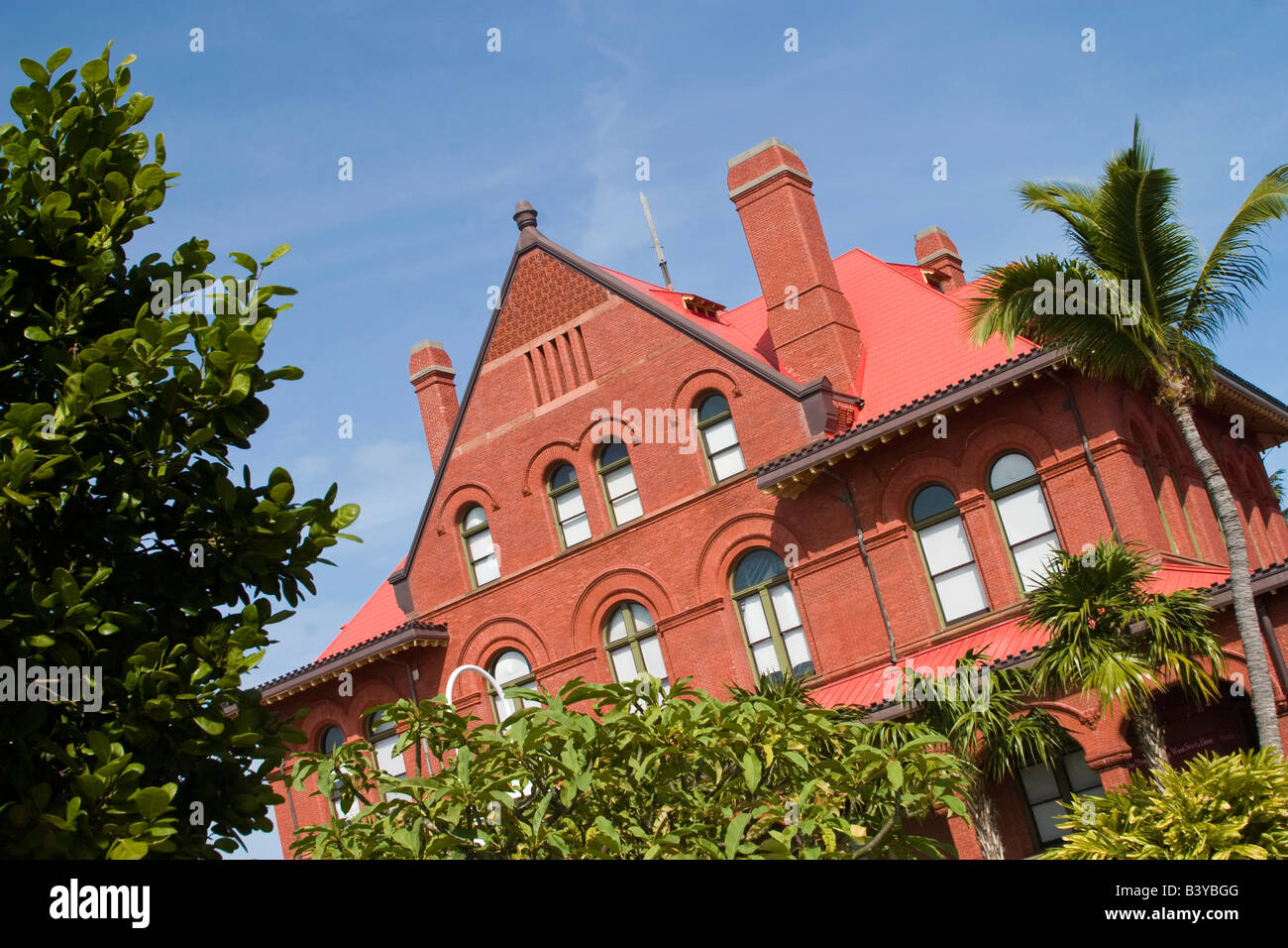 USA, Florida, Key West. View of Museum of Art & History (former Customs ...